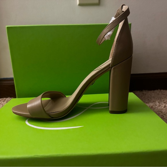 Sam Edelman | Shoes | Sam Edelman Nudebeige Block High Heels | Poshmark